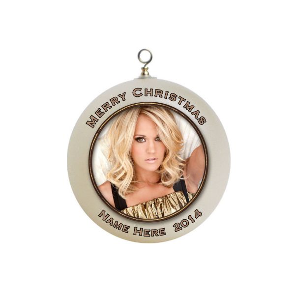 Personalized Carrie Underwood Christmas Ornament Gift #3
